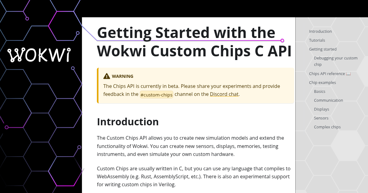 Getting Started with the Wokwi Custom Chips C API | Wokwi Docs