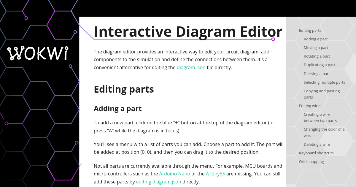 Interactive Diagram Editor Wokwi Docs