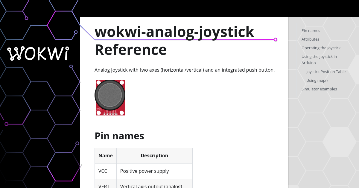 Wokwi Analog Joystick Reference Wokwi Docs 1700