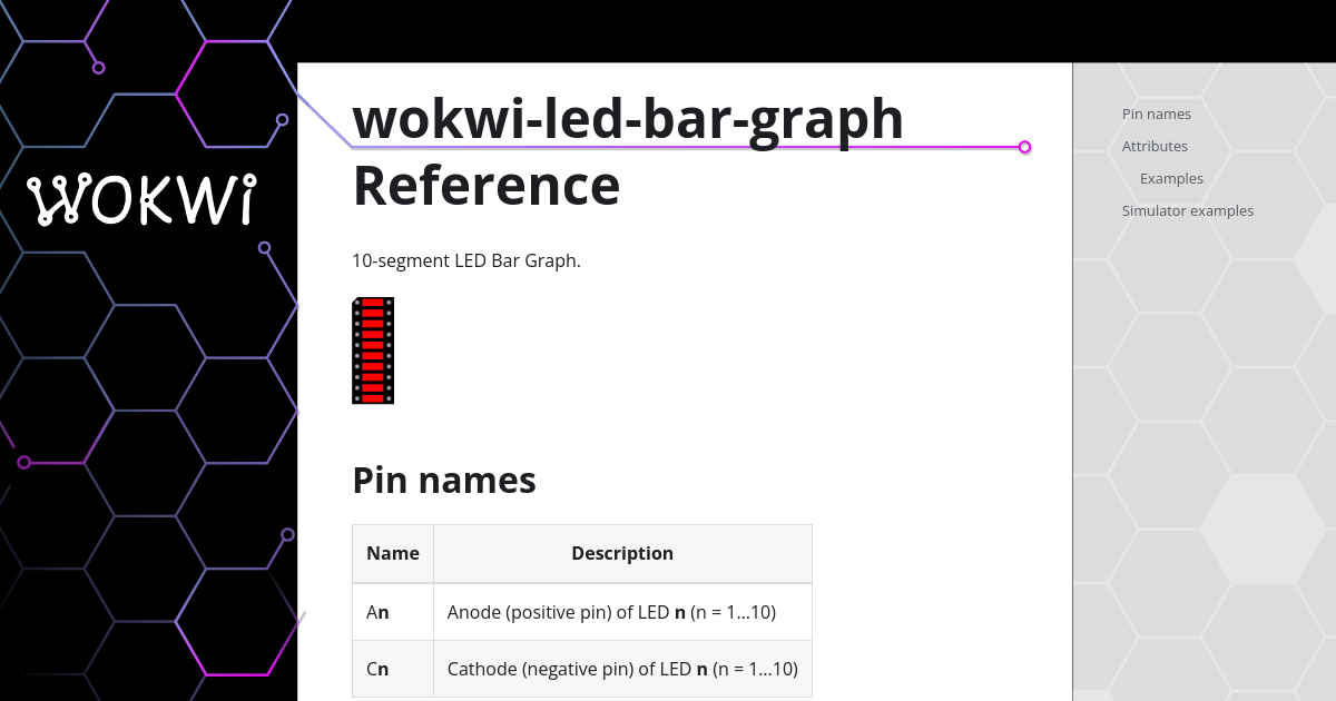 Wokwi Led Bar Graph Reference Wokwi Docs