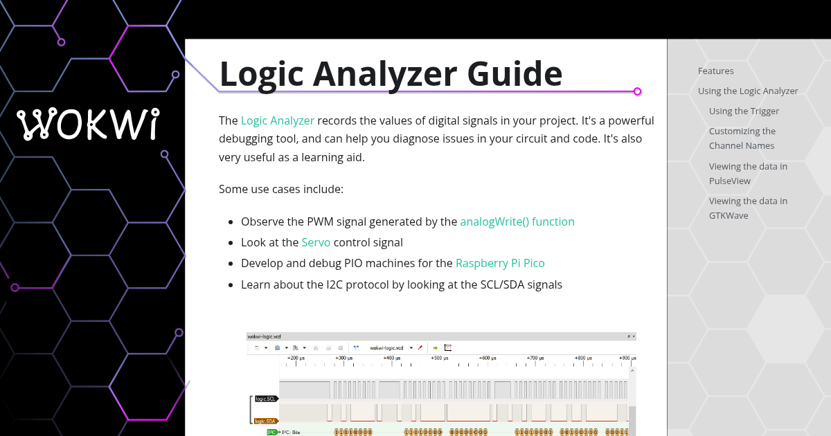 Logic Analyzer Guide | Wokwi Docs