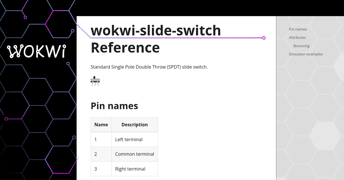 Wokwi Slide Switch Reference Wokwi Docs 8134