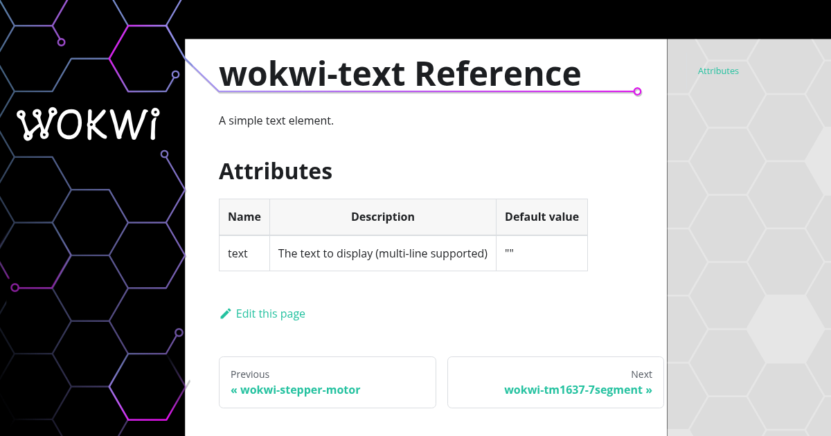 Wokwi Text Reference Wokwi Docs 4195
