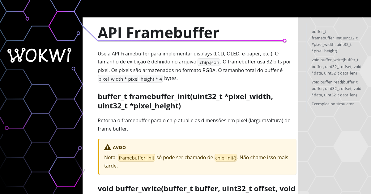 API Framebuffer | Wokwi Docs