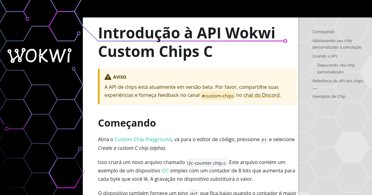 Introdução à Api Wokwi Custom Chips C Wokwi Docs