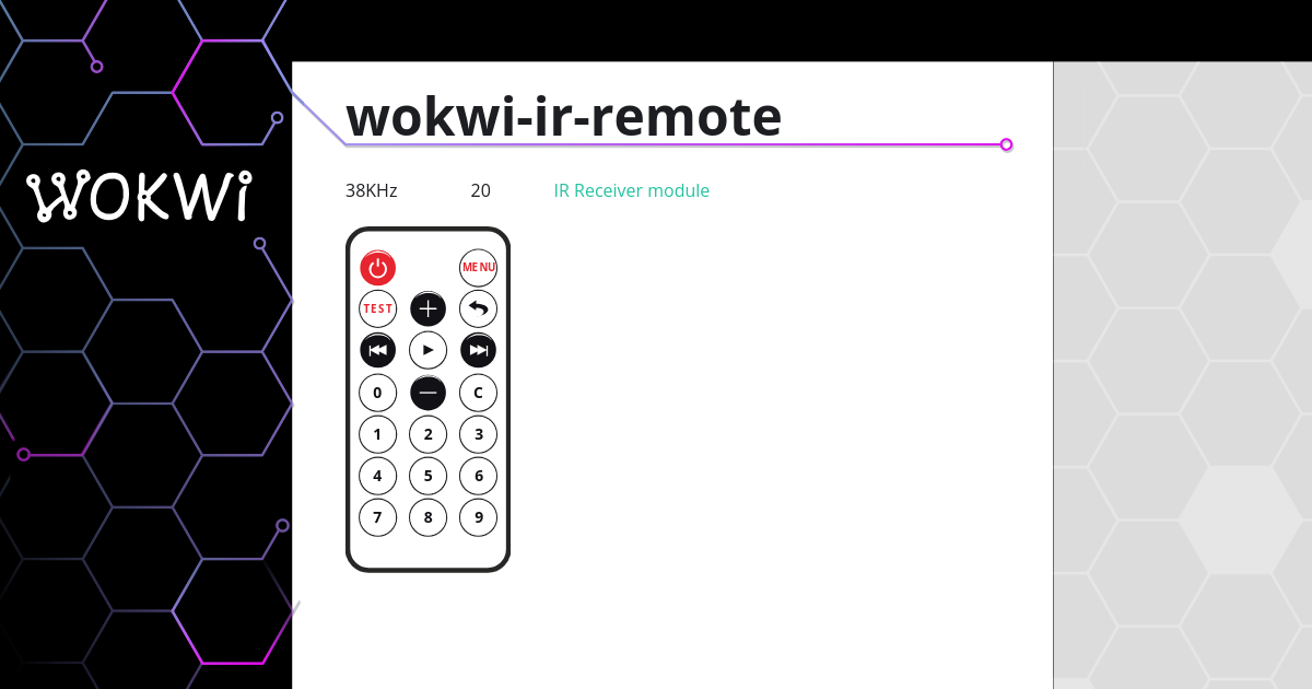 wokwi-ir-remote参考 | Wokwi Docs wokwi-ir-remote参考 | Wokwi Docs
