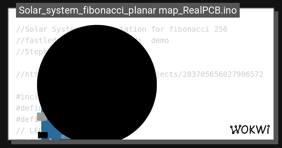 Solarsystemfibonacciplanar Mapo Wokwi Esp32 Stm32 Arduino Simulator 2048