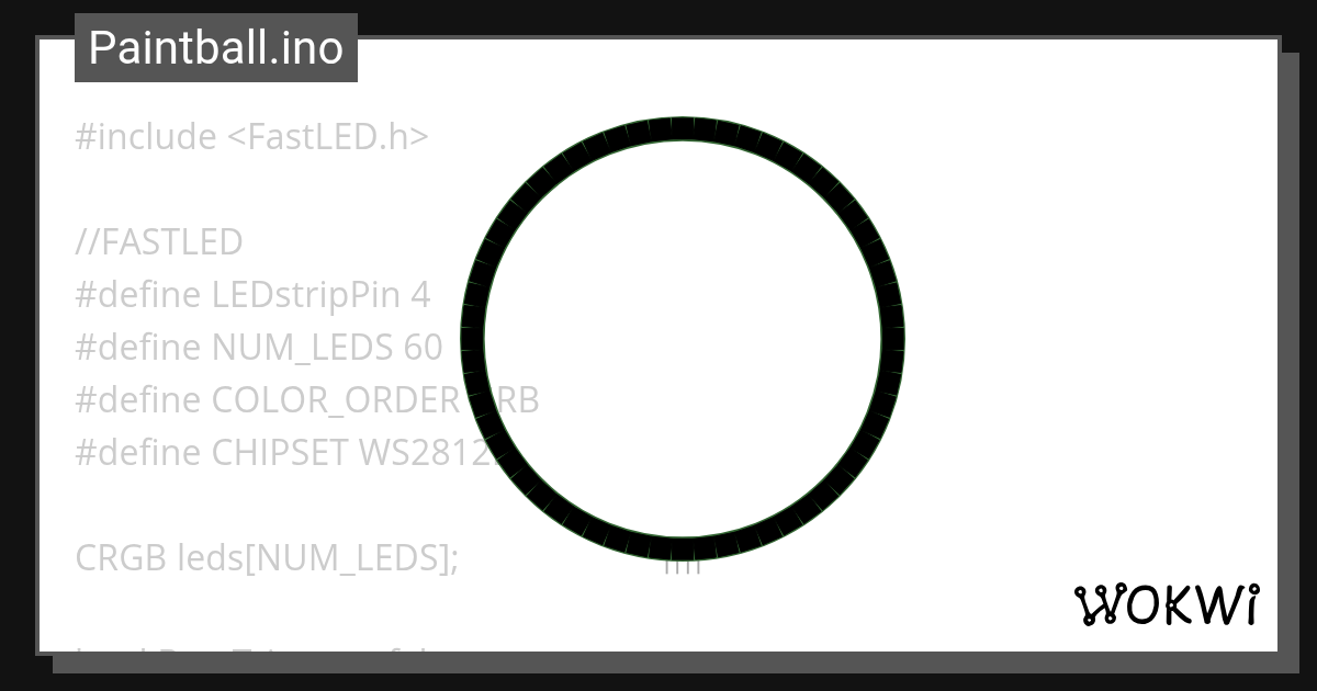 Paintball.ino - Wokwi ESP32, STM32, Arduino Simulator