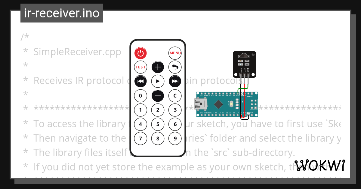 ir-receiver.ino - Wokwi Arduino and ESP32 Simulator