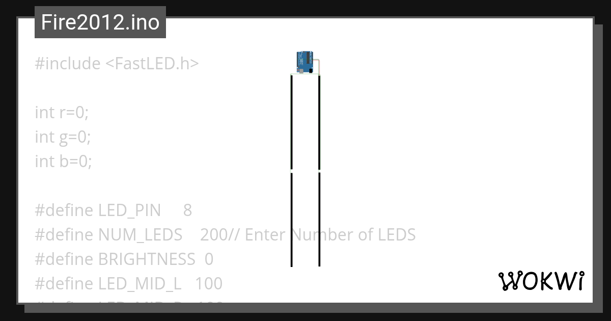 Fire2012.ino - Wokwi ESP32, STM32, Arduino Simulator