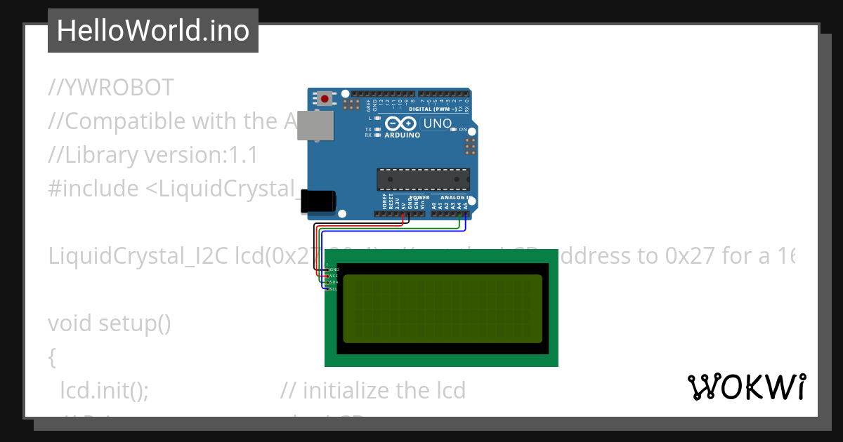 HelloWorld.ino - Wokwi ESP32, STM32, Arduino Simulator