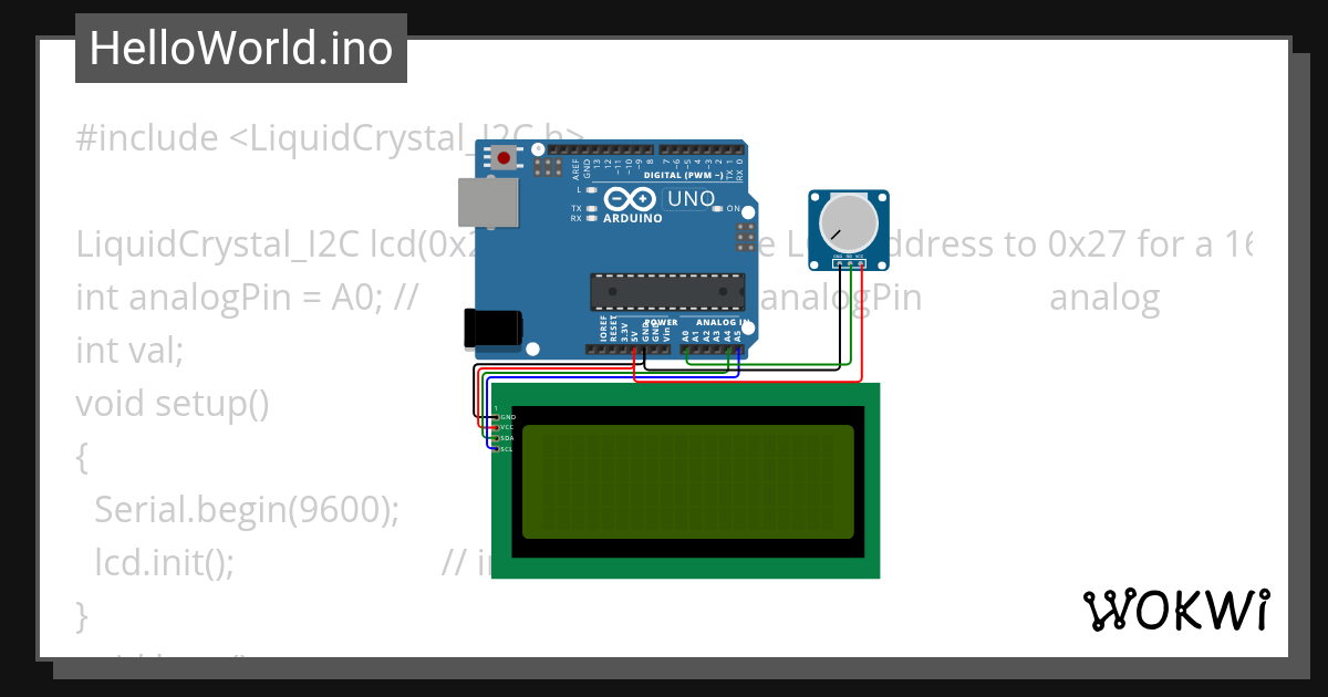 HelloWorld.ino - Wokwi ESP32, STM32, Arduino Simulator