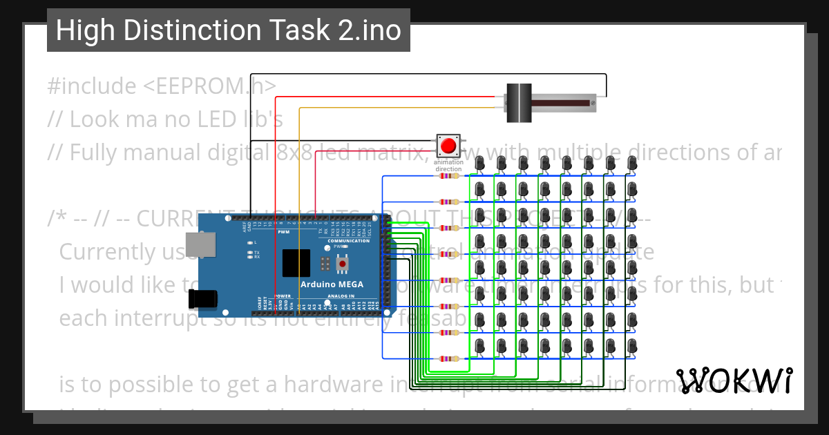 High Distinction Task 2.ino - Wokwi ESP32, STM32, Arduino Simulator