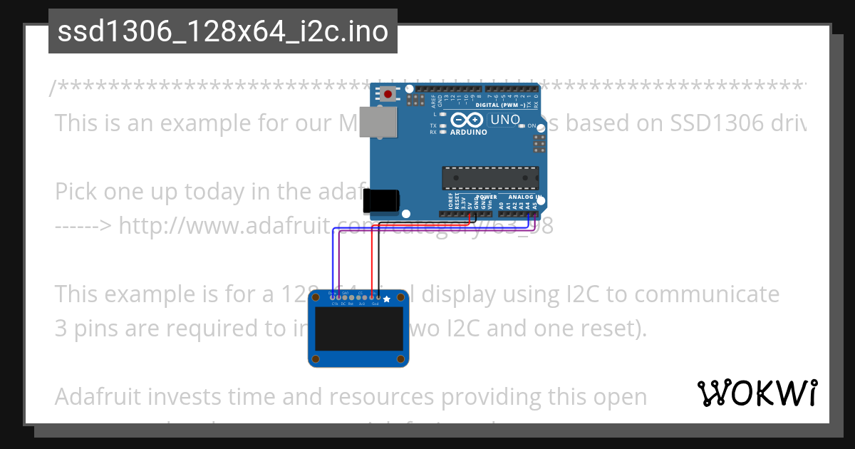 ssd1306_128x64_i2c.ino - Wokwi ESP32, STM32, Arduino Simulator