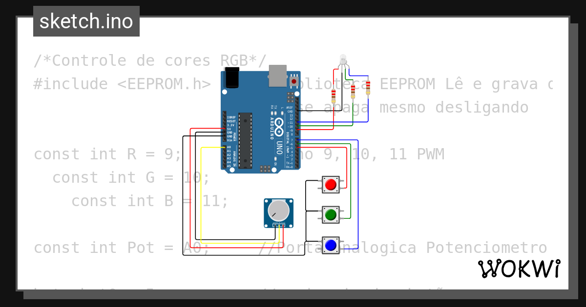 Led Rgb Wokwi Esp32 Stm32 Arduino Simulator 3574