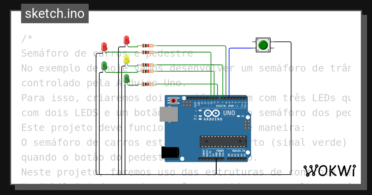 Semáo Wokwi Esp32 Stm32 Arduino Simulator