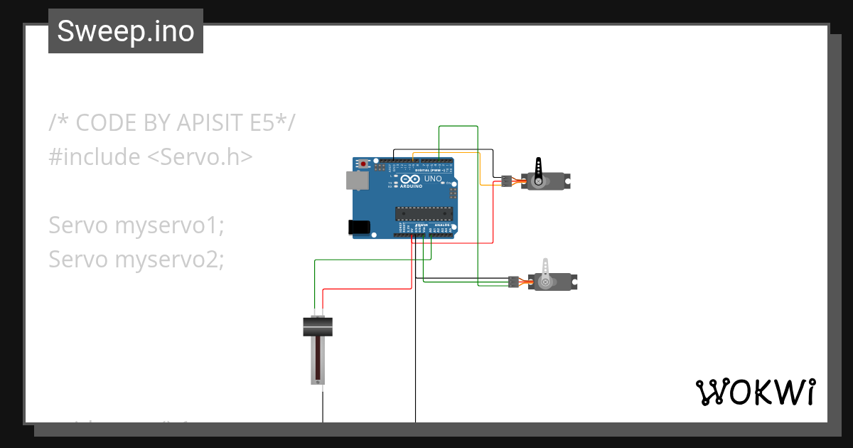 Sweep.ino - Wokwi ESP32, STM32, Arduino Simulator
