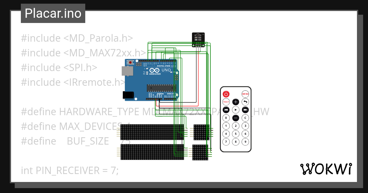 Placar.ino - Wokwi ESP32, STM32, Arduino Simulator