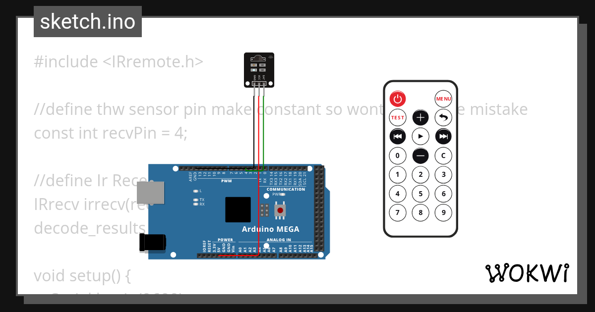 Ir base code - Wokwi ESP32, STM32, Arduino Simulator