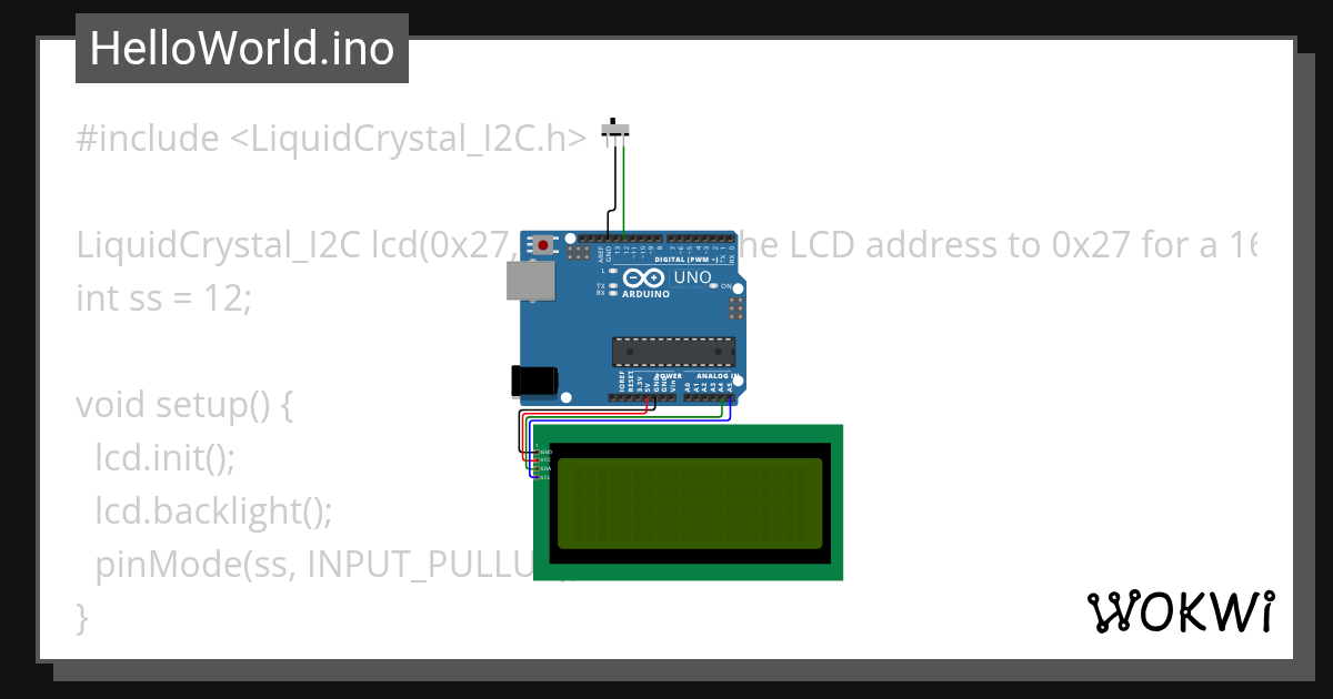 HelloWorld.ino - Wokwi ESP32, STM32, Arduino Simulator