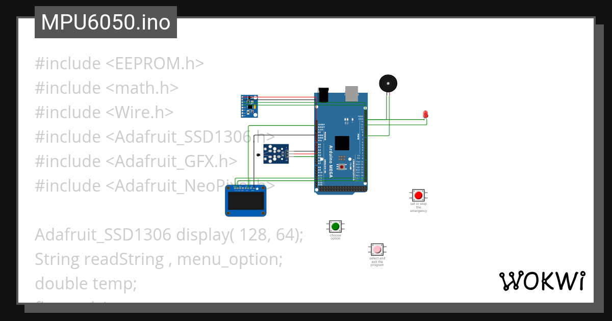 MPU6050.ino - Wokwi Arduino and ESP32 Simulator