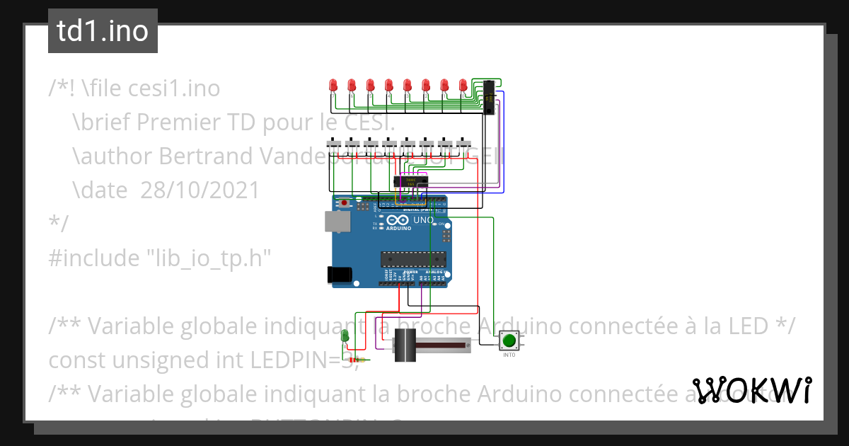 TD1.ino - Wokwi ESP32, STM32, Arduino Simulator