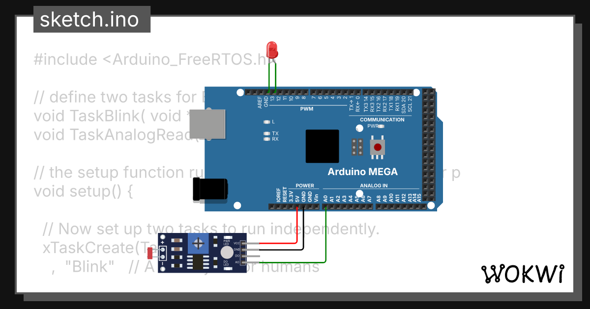 RTOS-AnalogRead-Blink - Wokwi ESP32, STM32, Arduino Simulator