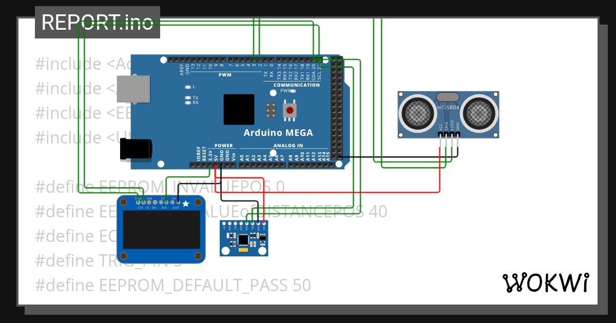 REPORT.ino - Wokwi ESP32, STM32, Arduino Simulator