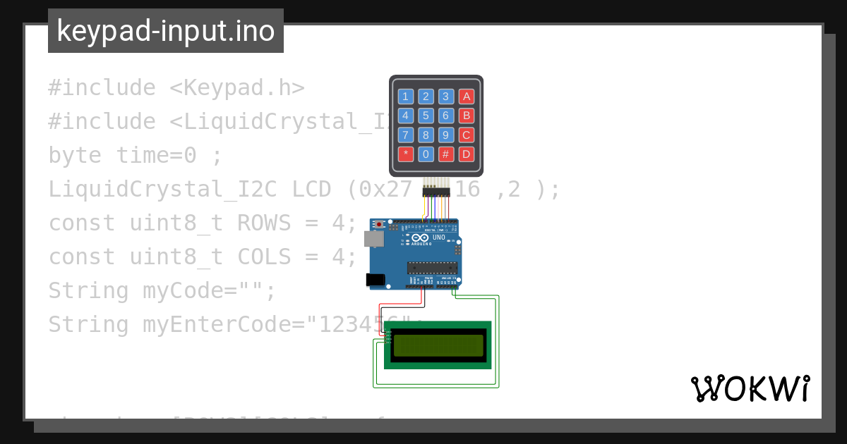 Keypad O Wokwi Esp32 Stm32 Arduino Simulator 1982