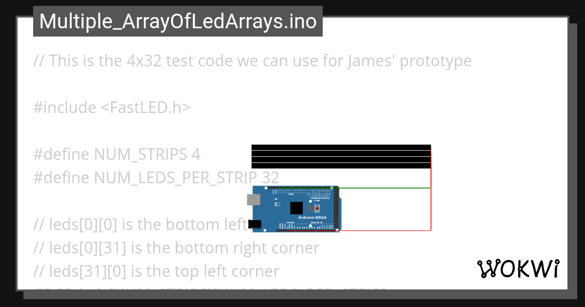 4x32 Test Code Wokwi Esp32 Stm32 Arduino Simulator 4801