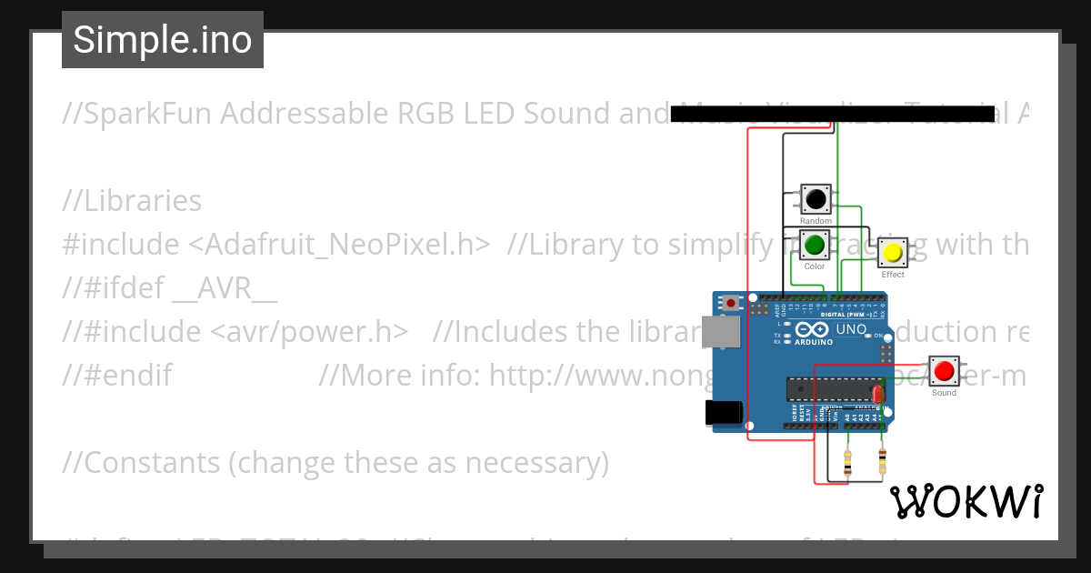 Simple.ino - Wokwi ESP32, STM32, Arduino Simulator