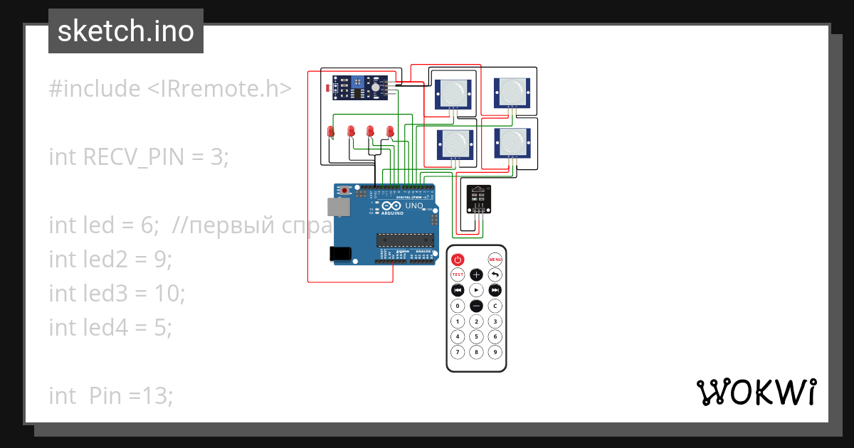 L1+4x4newfinal.ino - Wokwi ESP32, STM32, Arduino Simulator