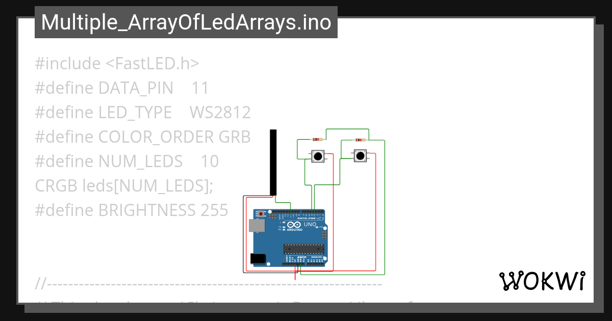 two_button_controls.ino - Wokwi ESP32, STM32, Arduino Simulator