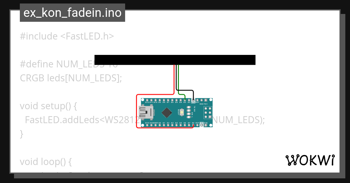 ex_kon_fadein.ino - Wokwi ESP32, STM32, Arduino Simulator