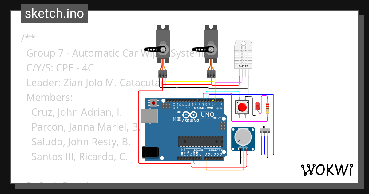 G7 - WEEK 14 - ES LAB EXERCISE NO. 11 - Wokwi ESP32, STM32, Arduino Simulator
