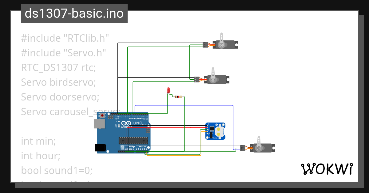 ds1307-basic.ino - Wokwi ESP32, STM32, Arduino Simulator