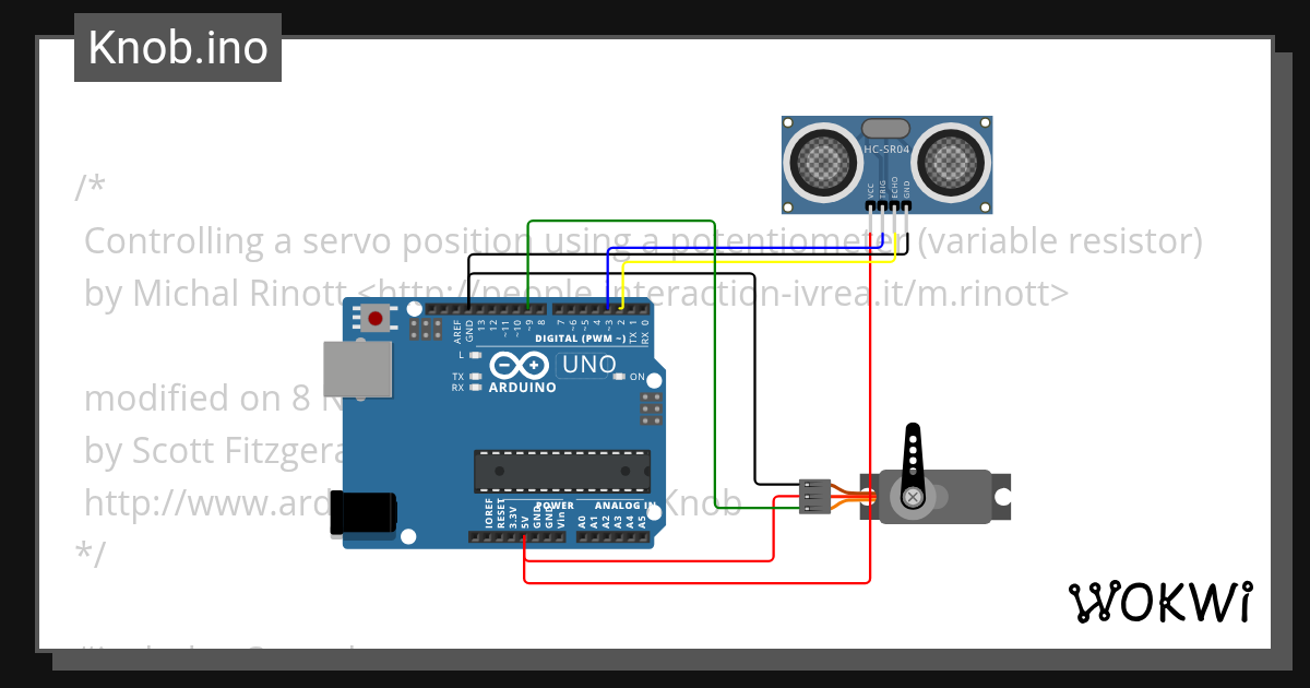 Knob.ino - Wokwi ESP32, STM32, Arduino Simulator