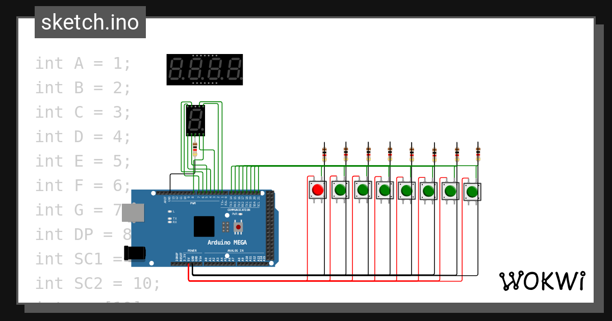 Lab47 Segment Decode Wokwi Esp32 Stm32 Arduino Simulator