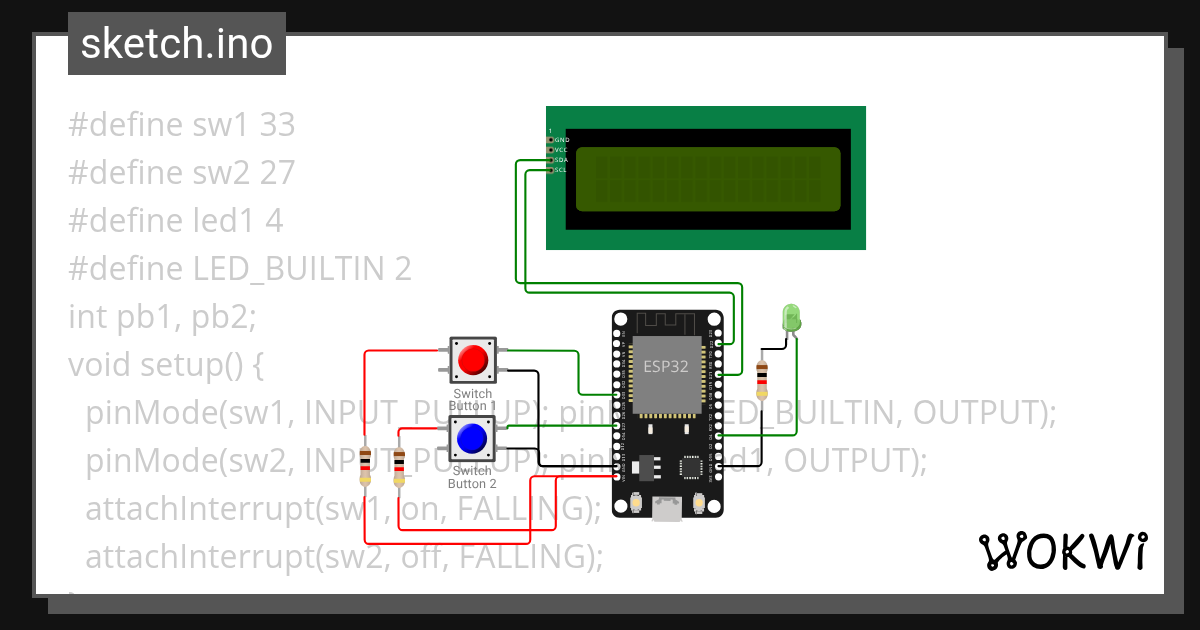 เพิ่มvoidและไฟในesp32 Wokwi Esp32 Stm32 Arduino Simulator 9336