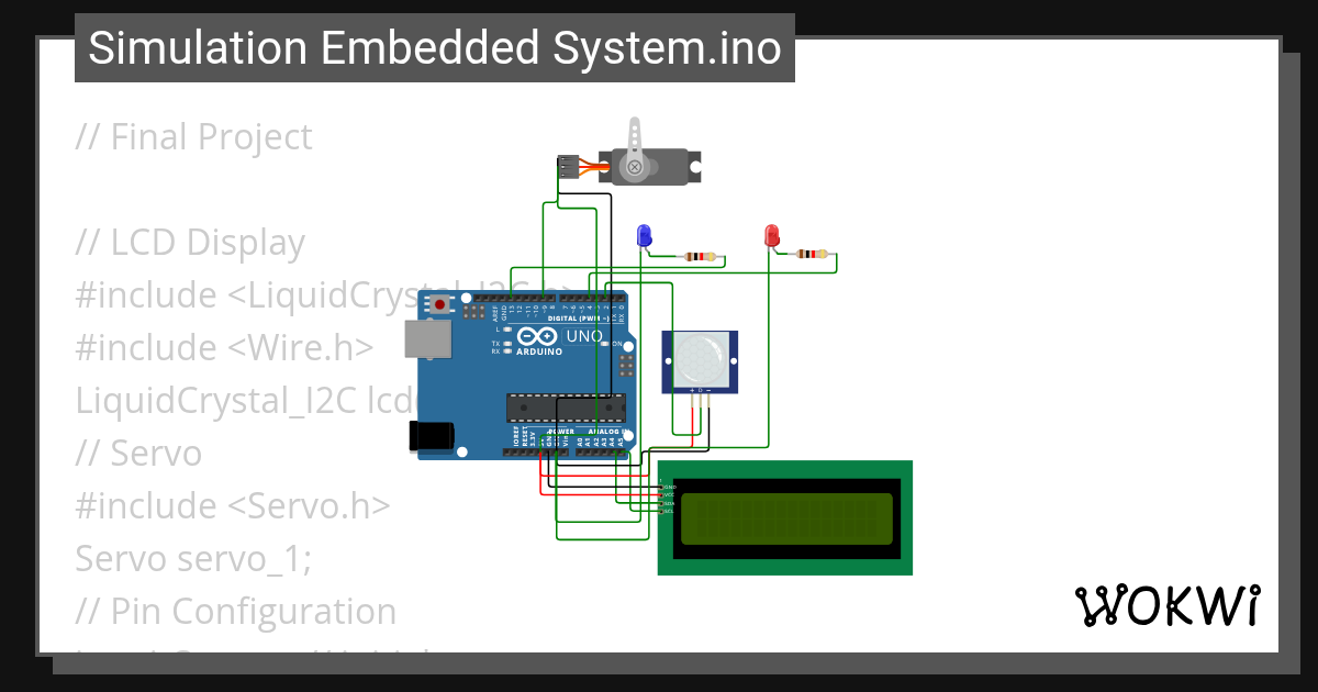 Simulation Embedded System.ino - Wokwi ESP32, STM32, Arduino Simulator