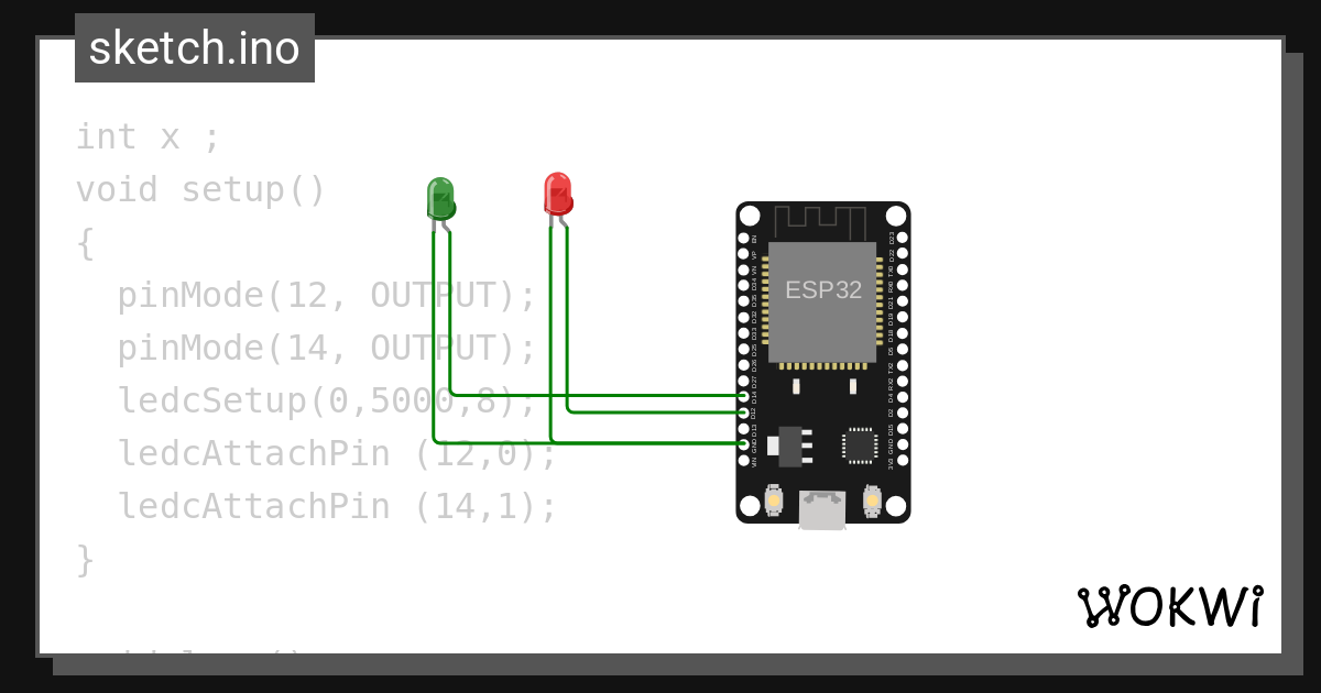 ทดลองข้อสอบ วันที่ 2221 Wokwi Esp32 Stm32 Arduino Simulator 