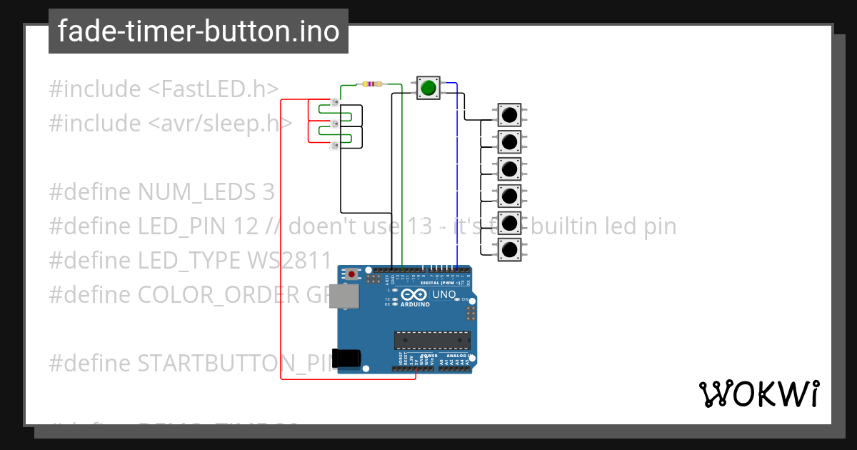 fade-timer-button.ino - Wokwi ESP32, STM32, Arduino Simulator