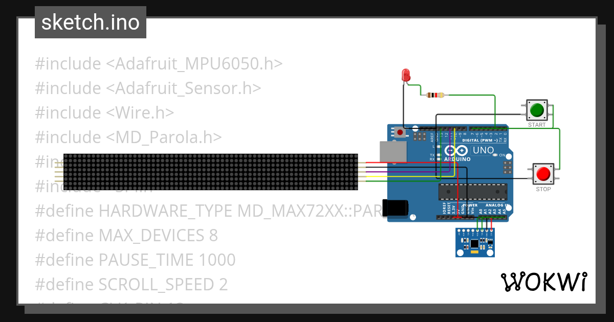 Project1.ino - Wokwi ESP32, STM32, Arduino Simulator