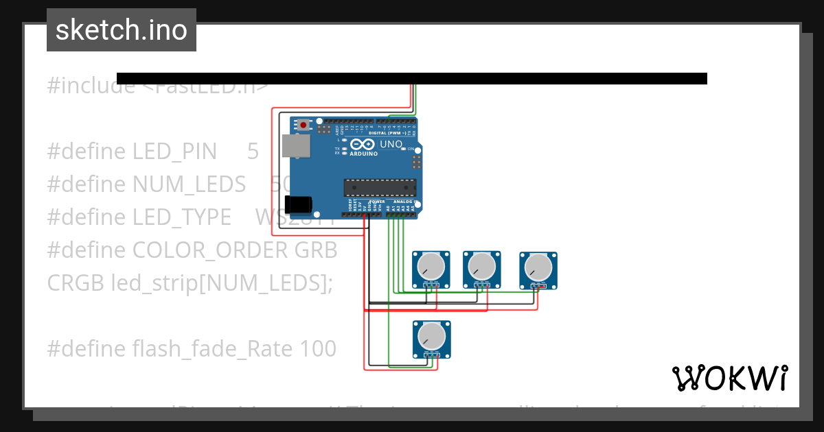 flash_and_fade.ino - Wokwi ESP32, STM32, Arduino Simulator