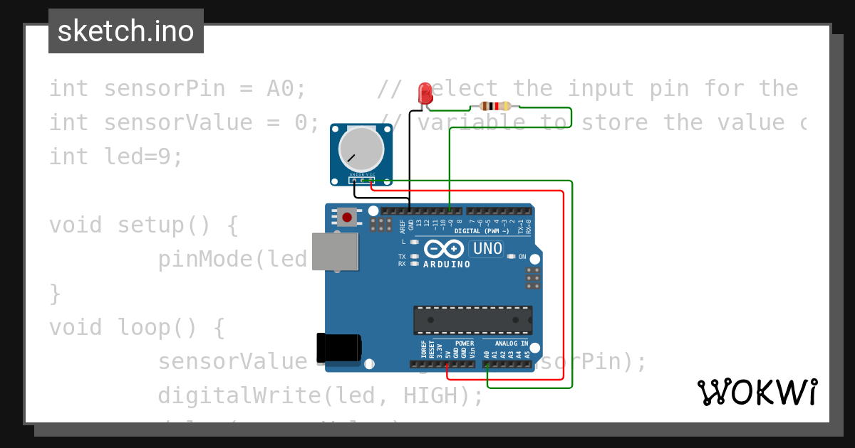 Ex5analogread Wokwi Esp32 Stm32 Arduino Simulator