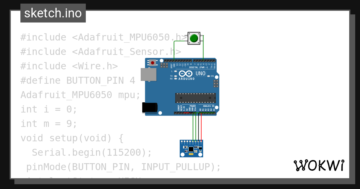 Combined Button And Accelerometer Wokwi Esp32 Stm32 Arduino Simulator 8344