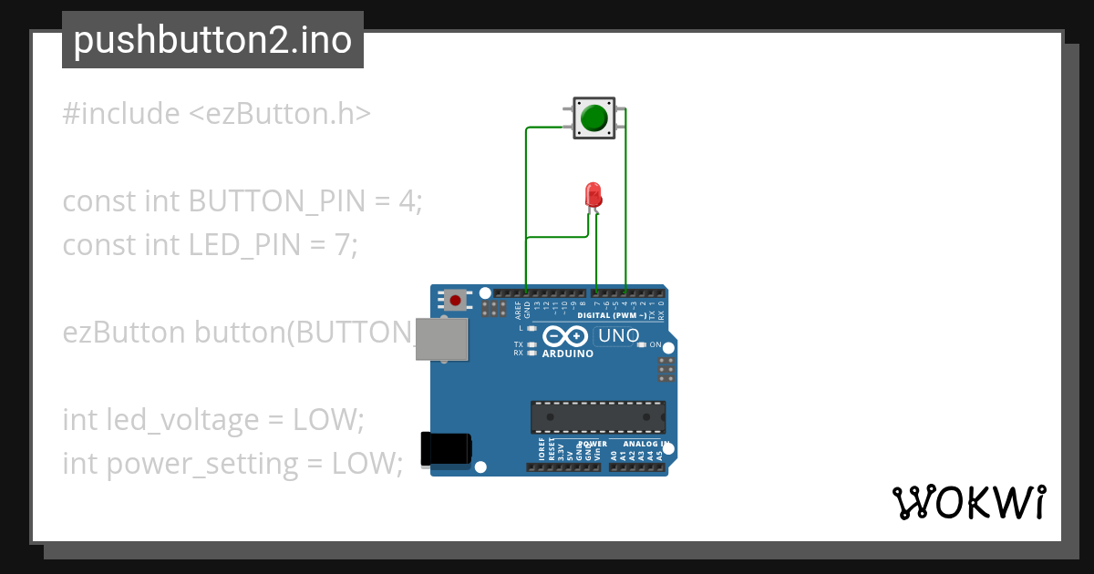 pushbutton2.ino - Wokwi ESP32, STM32, Arduino Simulator