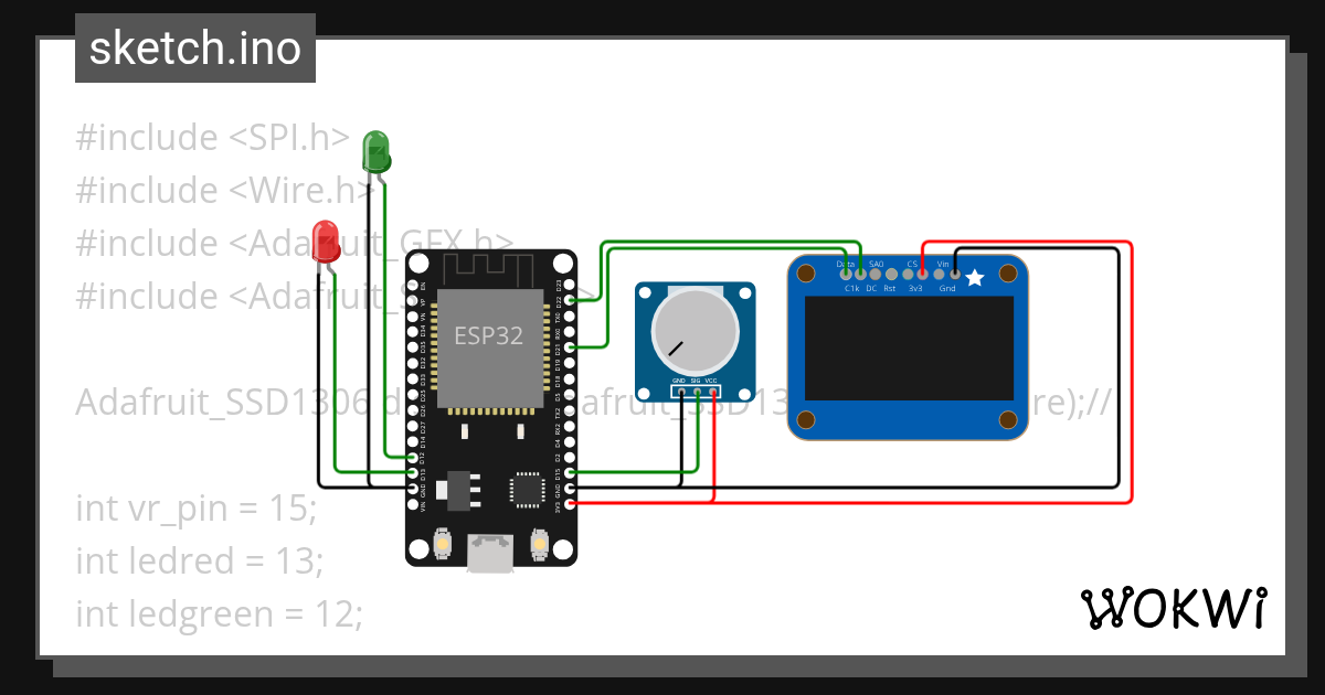 จอoled Wokwi Esp32 Stm32 Arduino Simulator 8340
