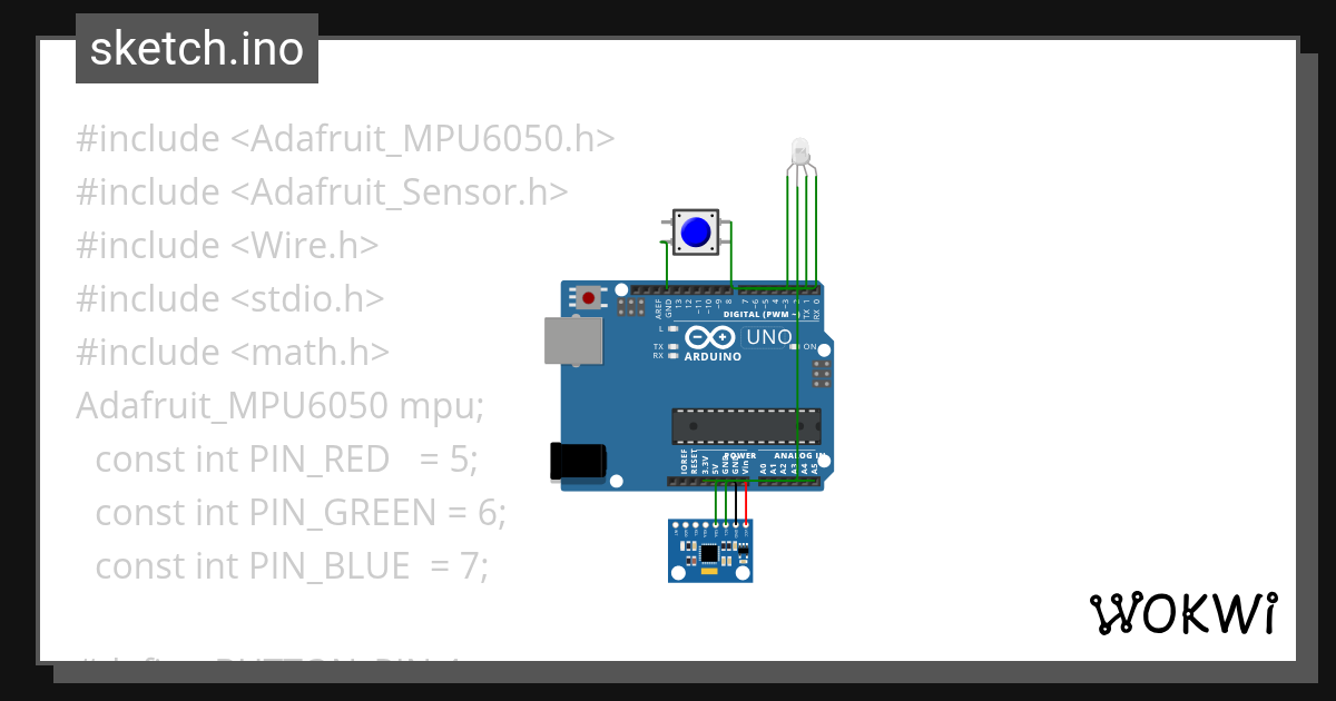 Blue button - Wokwi Arduino and ESP32 Simulator