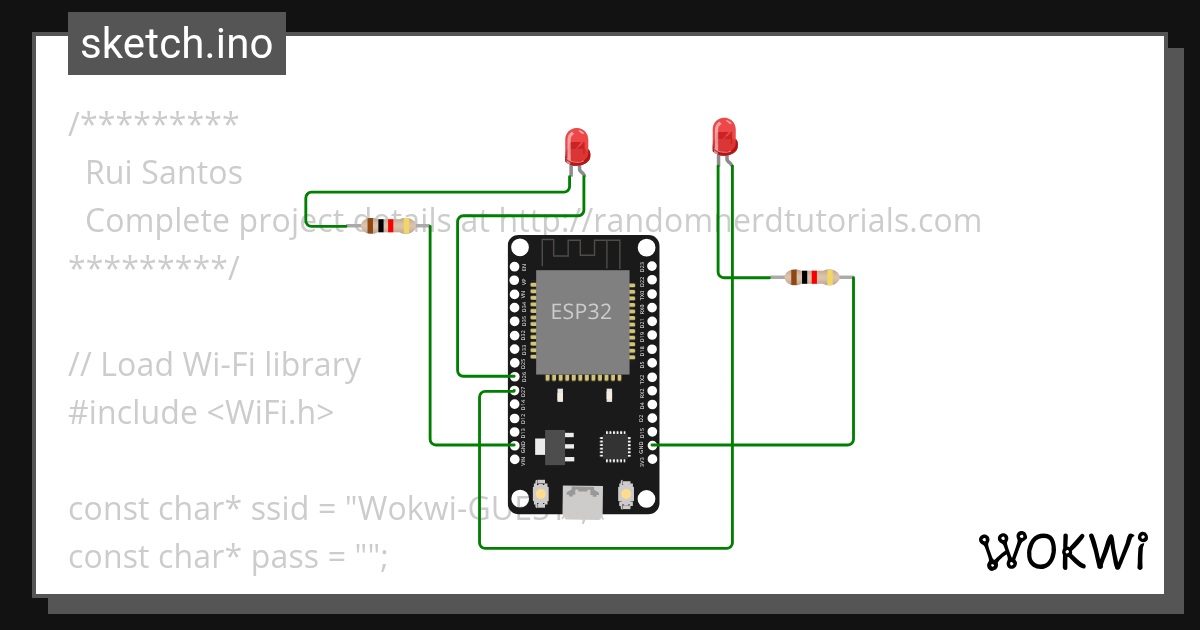 sketch.ino - Wokwi ESP32, STM32, Arduino Simulator